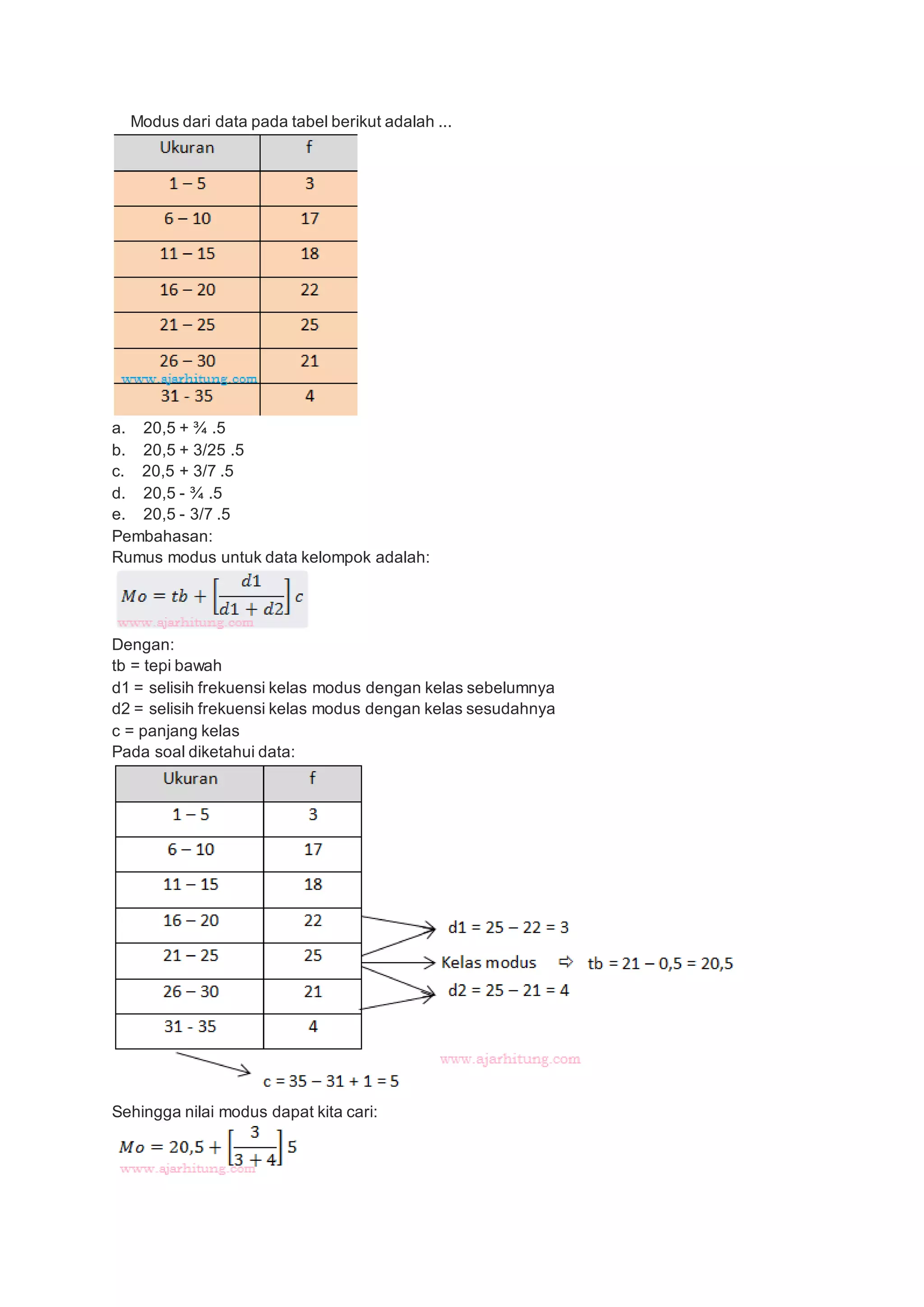 Soal statistika | DOCX
