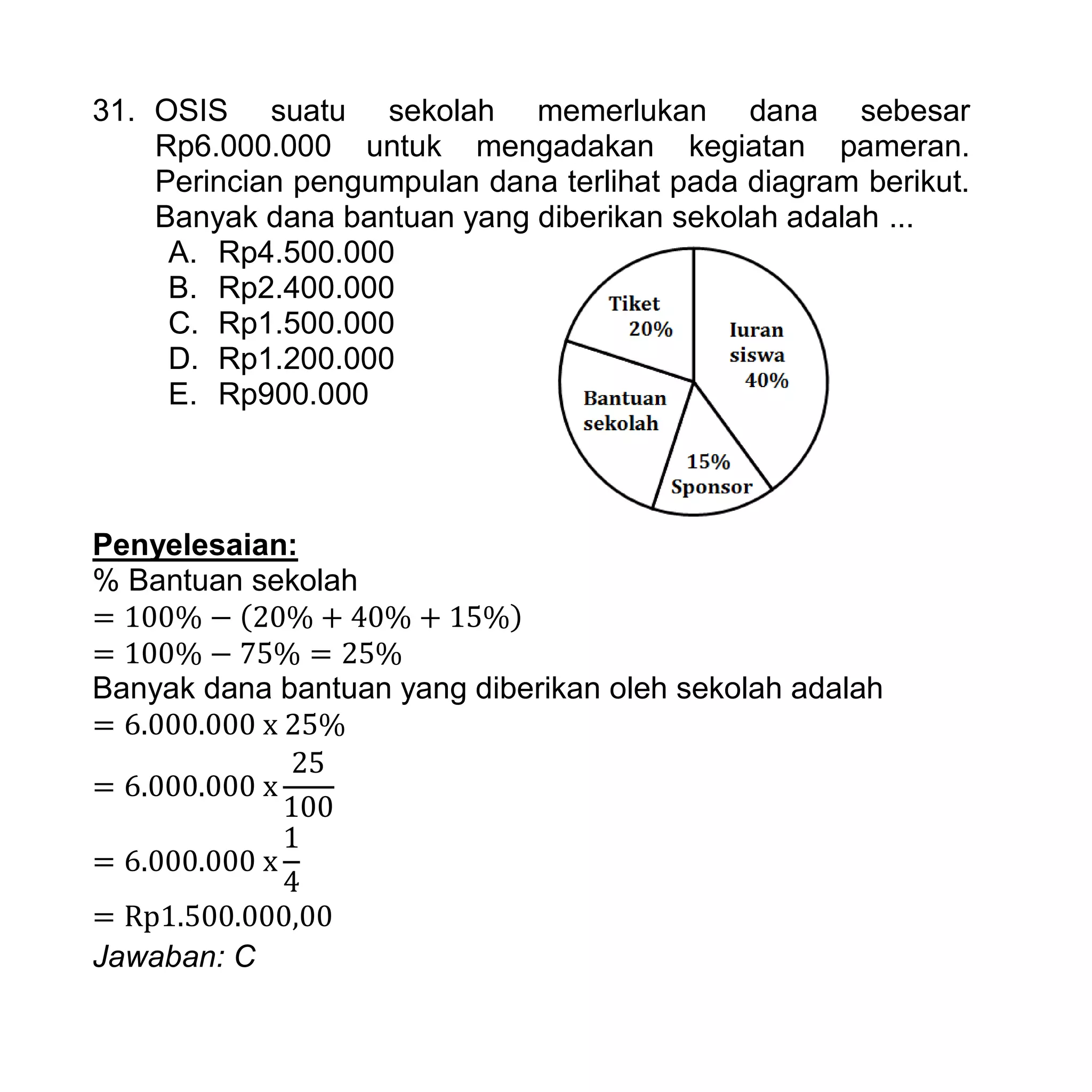 Soal statistika dan pembahasan | PDF