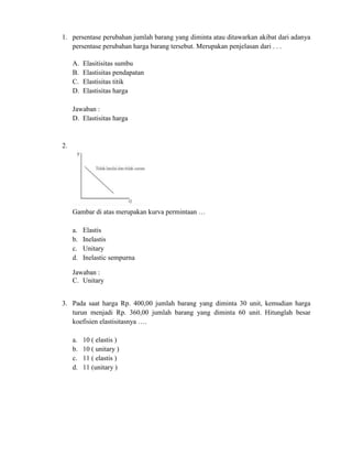 Soal teori ekonomi | PDF