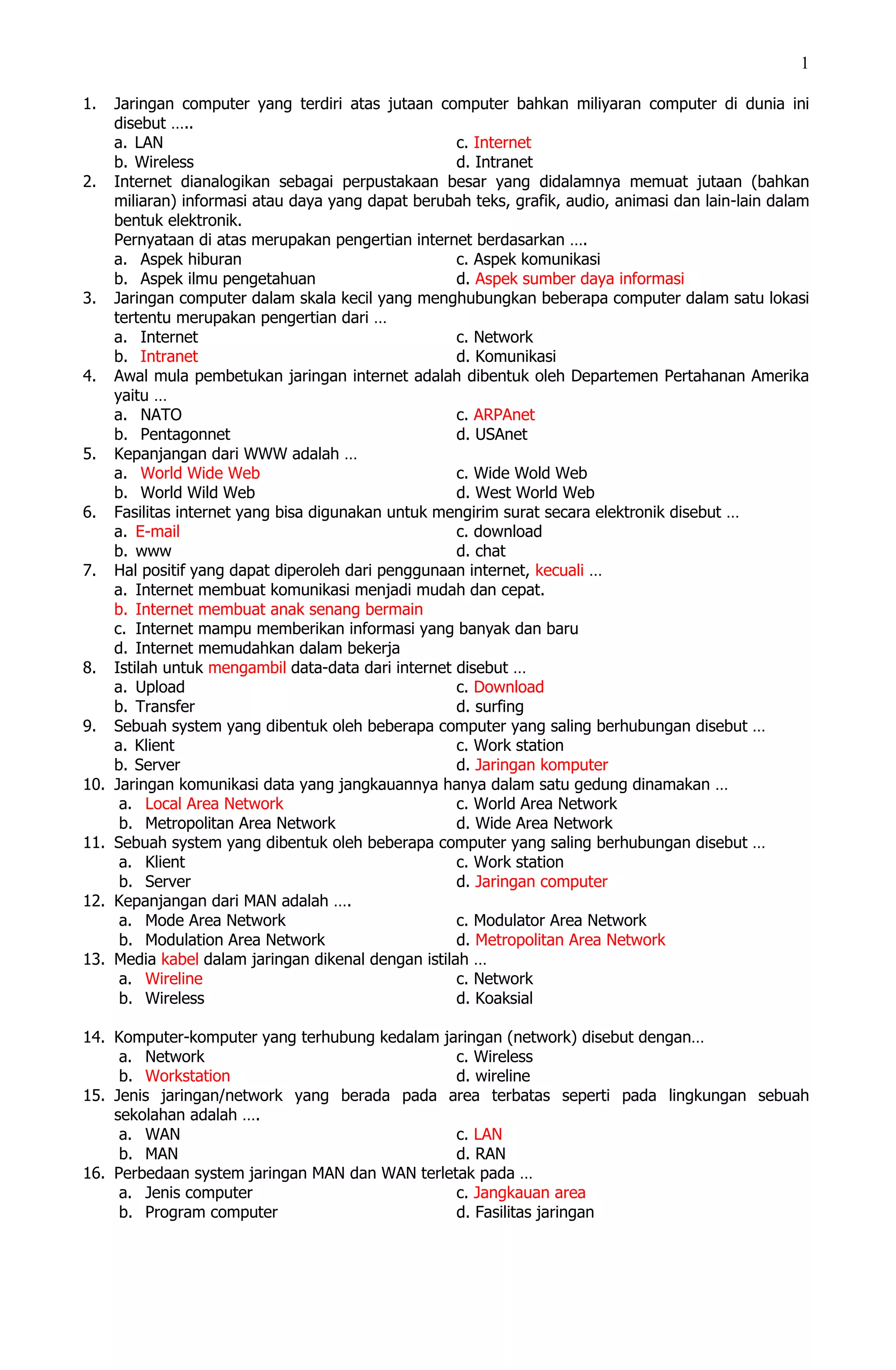 Soal tik 9 | PDF