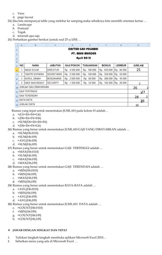 Soal tik uts kelas 8 genap | DOC