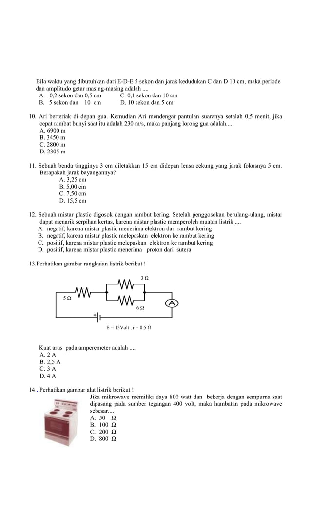 Soal tryout ipa smp tipe 2 | PDF
