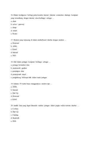 Soal topologi | DOCX
