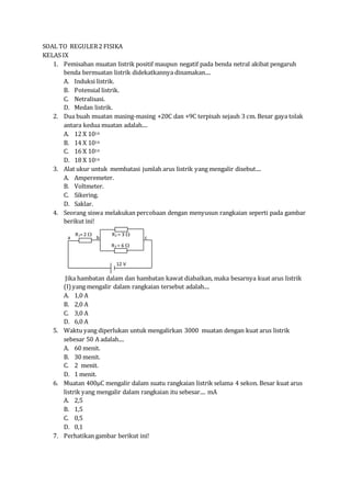 Soal fisika smp | PDF