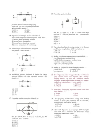Soal tryout KLS IX (IPA FISIKA) | DOCX