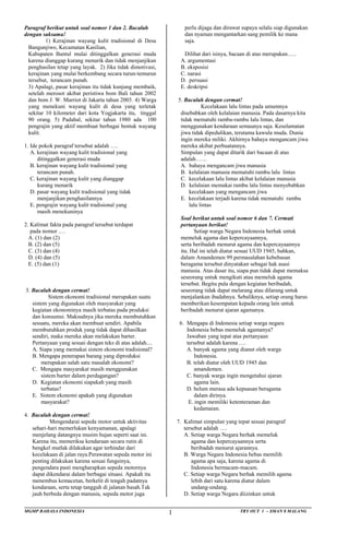 Soal try out Bahasa dan Sastra Indonesia | PDF