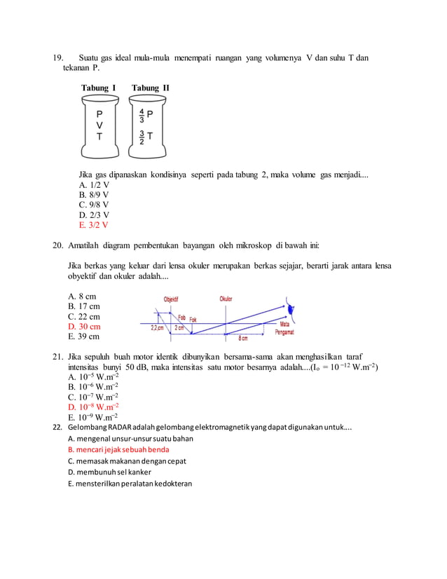 Soal try out fisika 2016 | PDF