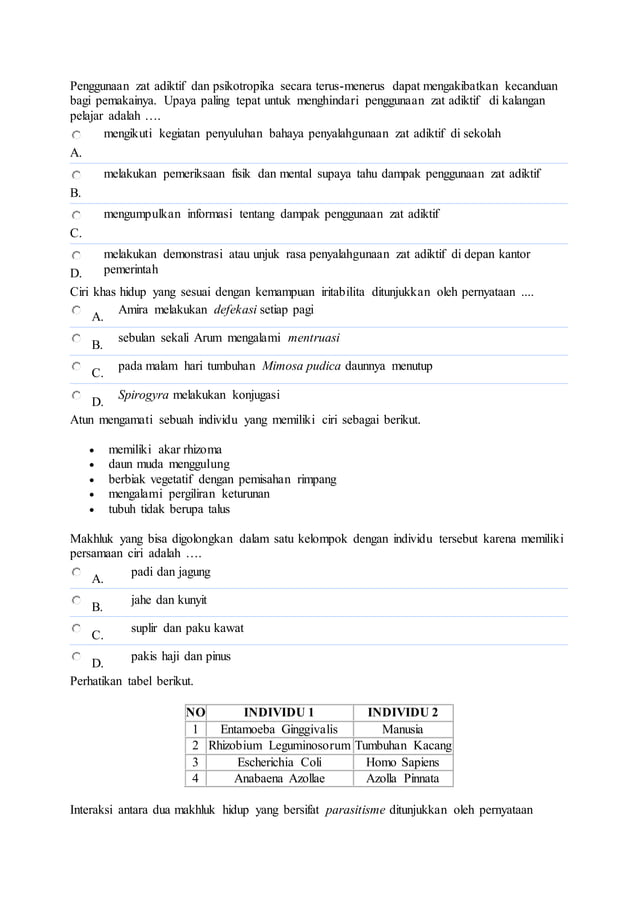 Soal try out ipa 2 | PDF