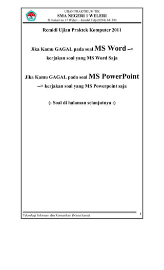 Soal ttg word | PDF