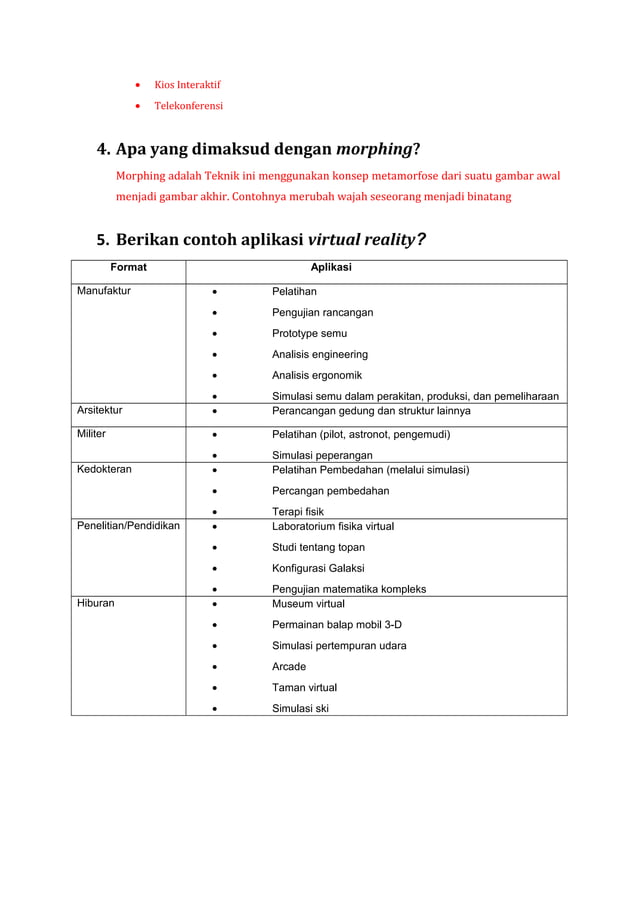 Soal & tugas mandiri modul 10 | DOC