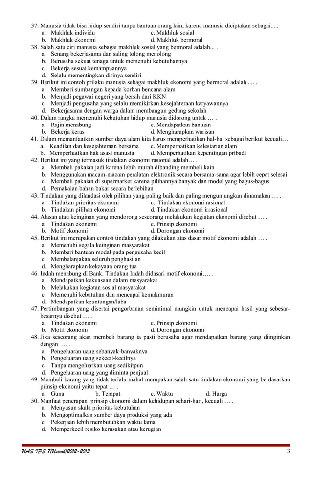 Soal uas gasal | PDF