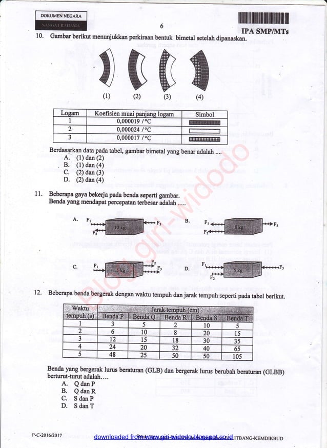 Soal uas ipa kelas 9 semester | PDF