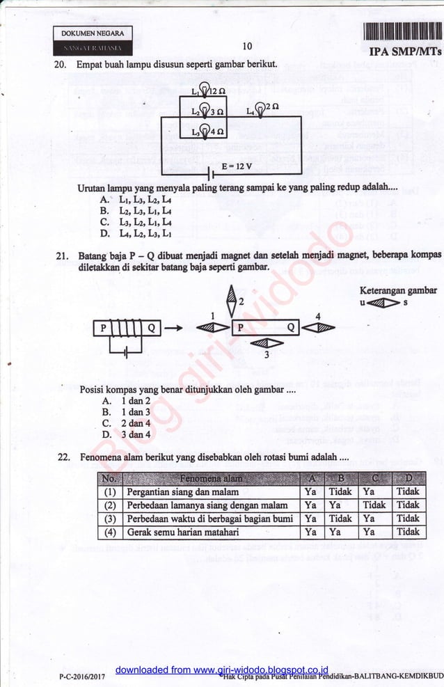 Soal uas ipa kelas 9 semester | PDF