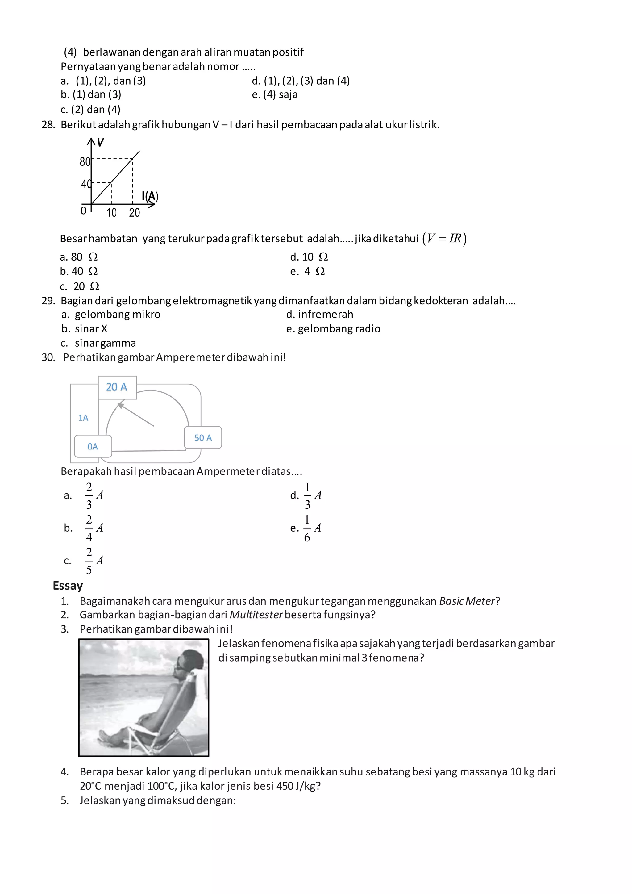 Soal uas fisika kelas x semester genap tahun 2014 | DOCX