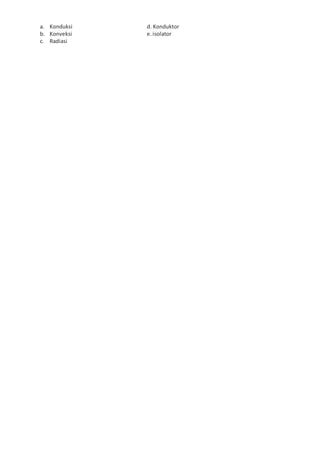 Soal uas fisika kelas x semester genap tahun 2014 | DOCX