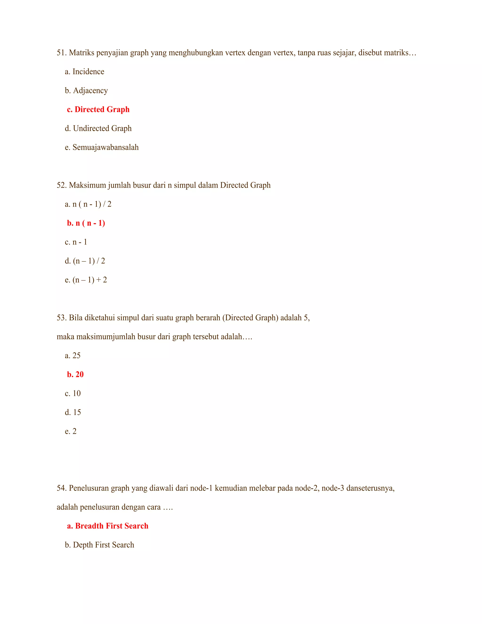 Soal uas struktur data | PDF