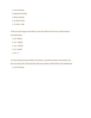 Soal uas struktur data | PDF