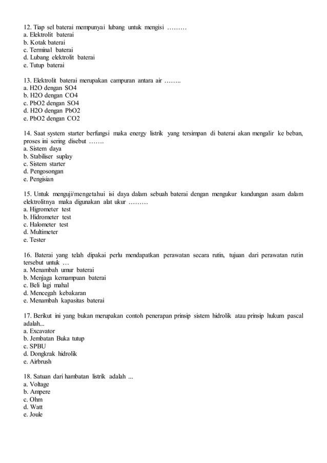Soal uas tdo semester genap 2020 2021 | PDF