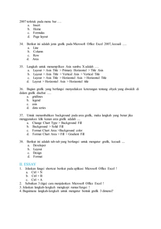 Soal uas tik kelas 8 c | PDF