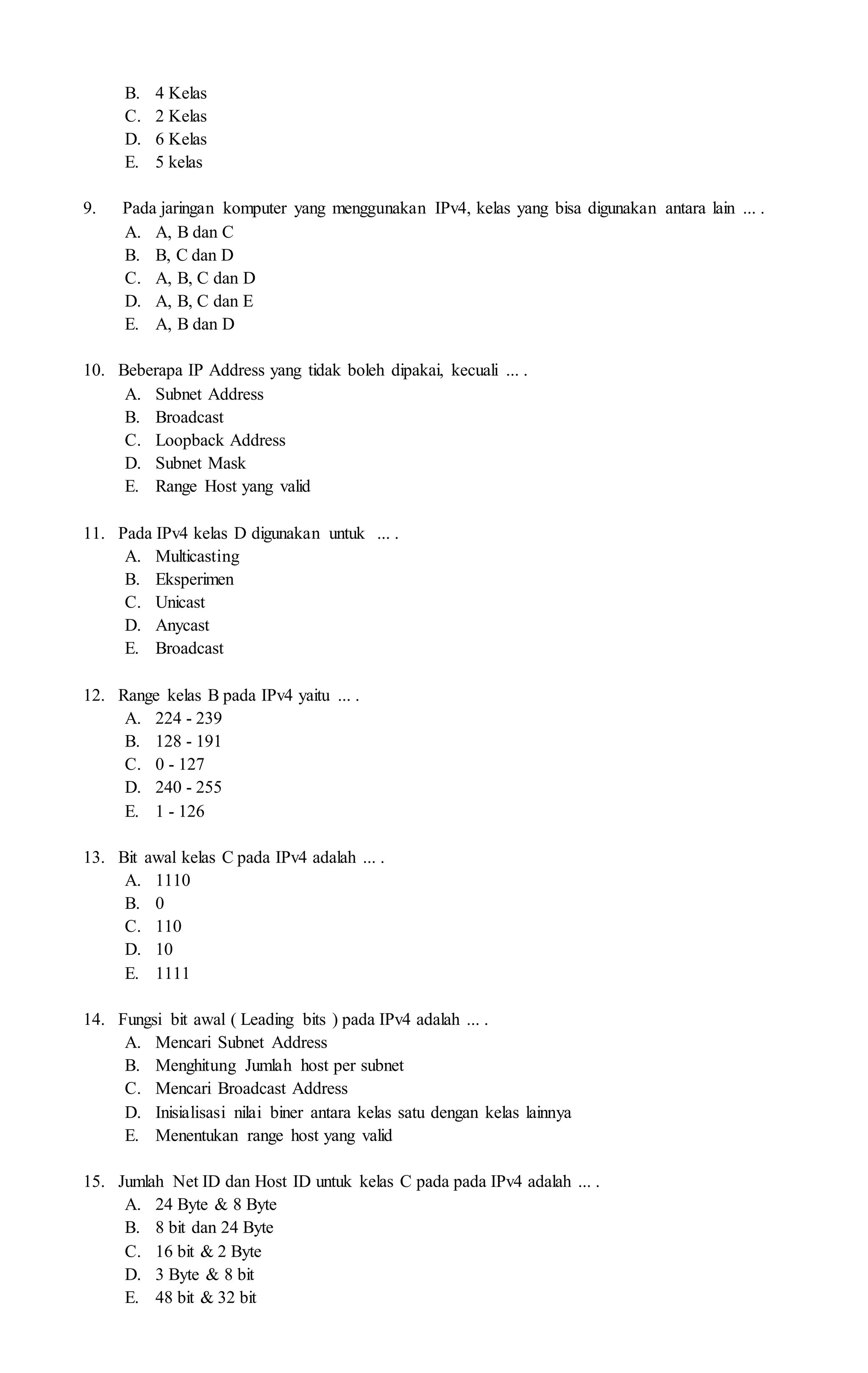 Soal uas x jardas genap | PDF