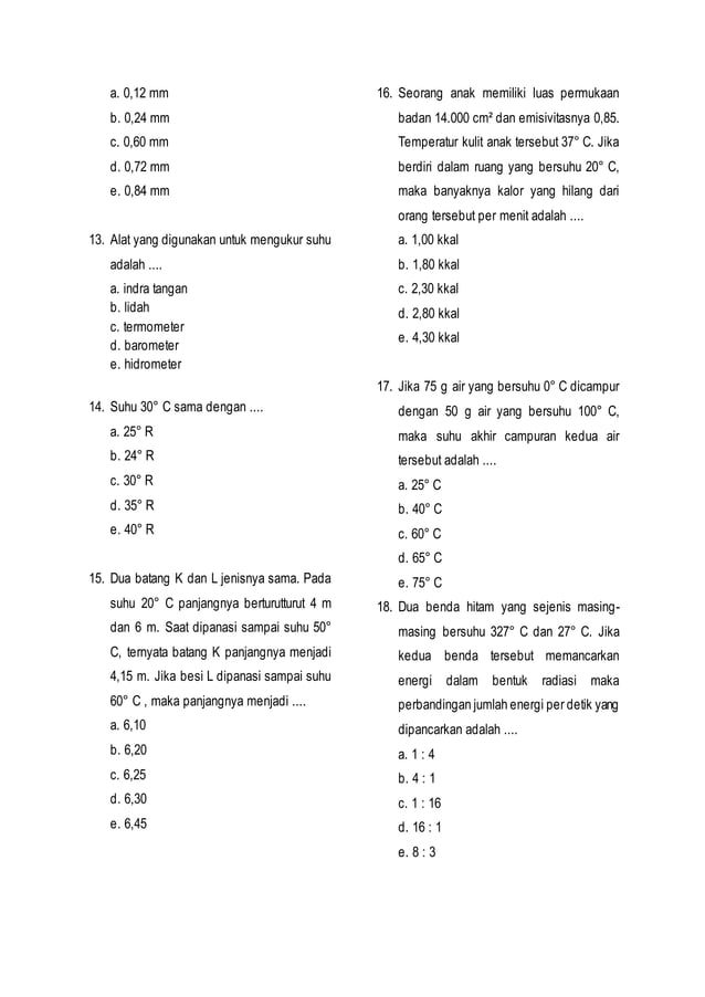 Soal ujian mid semester kelas x ktsp | DOCX