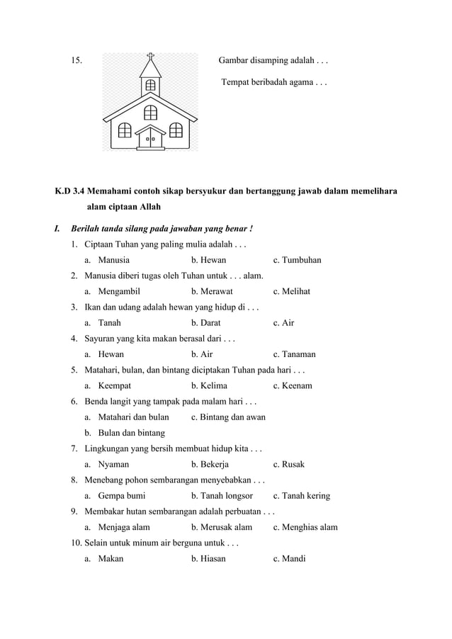 SOAL UJIAN Agama Kristen KELAS 1SD 21-22.pdf