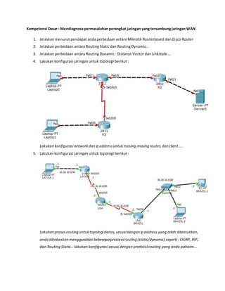 Soal ujian semester genap kelas xi | DOCX