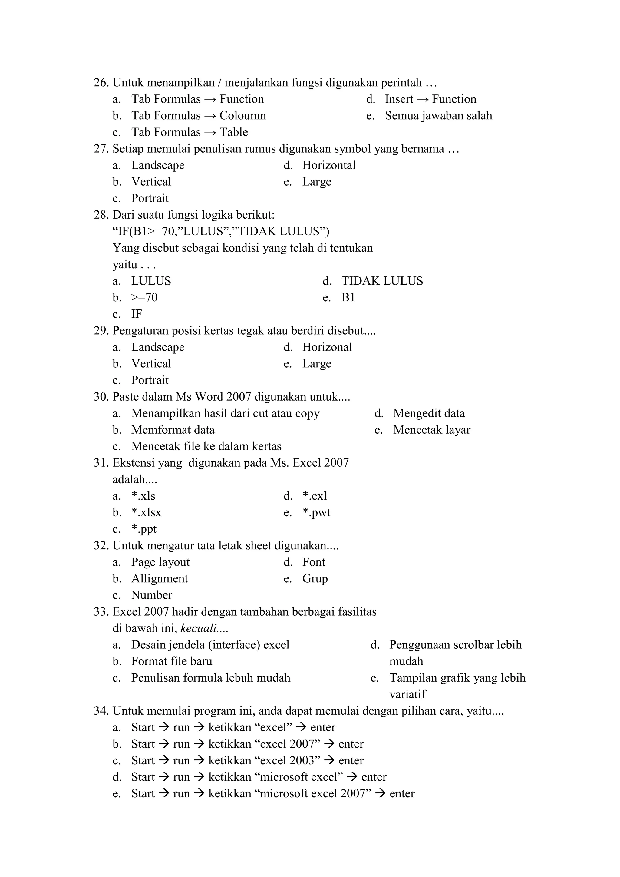 Soal ujian semester genap kelas x ristek | PDF Soal ujian semester genap kelas x ristek | PDF