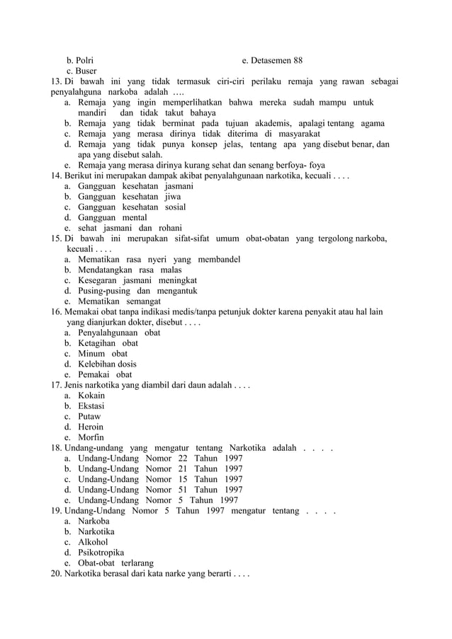 Soal ujian sma penjas kelas x ganjil 12 | DOC
