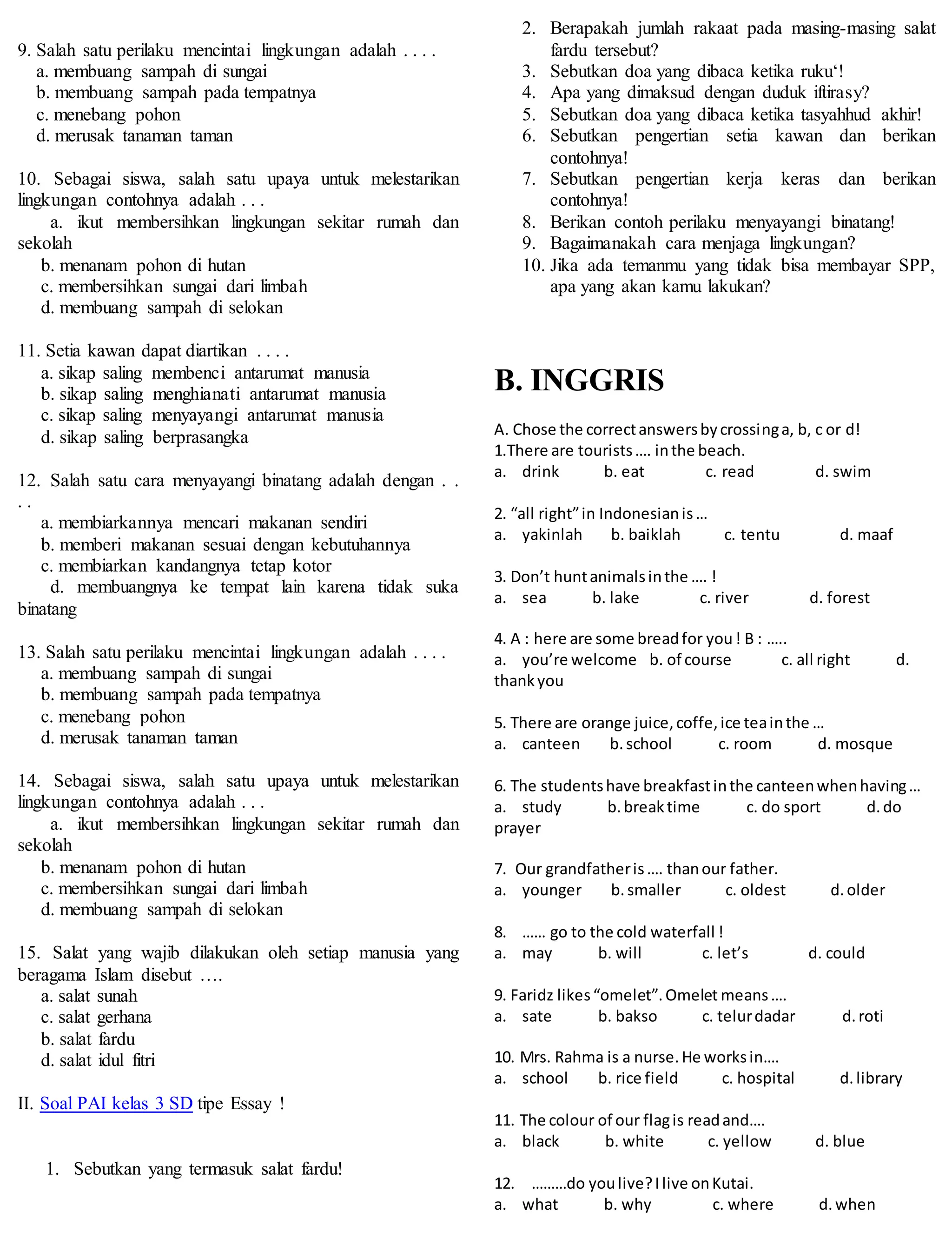 Soal ukk | PDF
