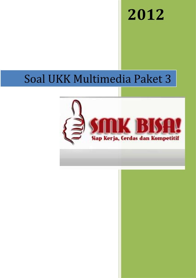 Soal ukk multimedia paket 3 | PDF