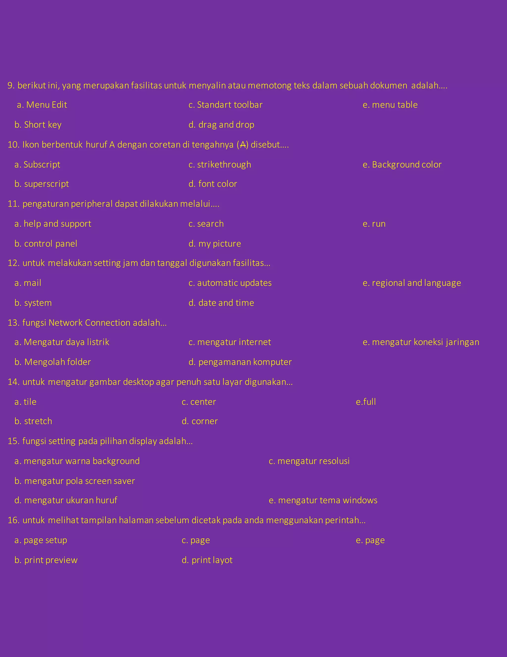 Soal ukk semester 2 | PDF