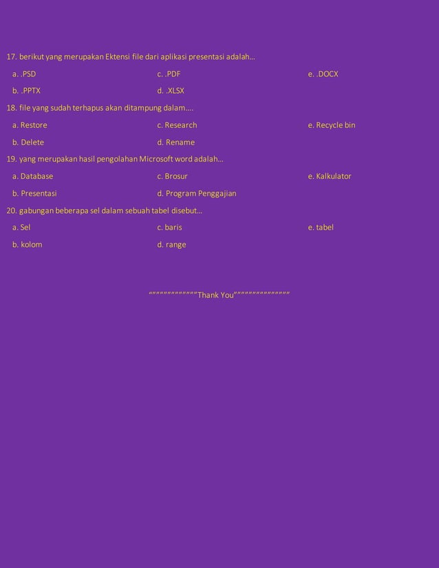 Soal ukk semester 2 | DOCX