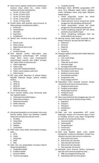 SOAL UJIAN KOMPETENSI POPT KOMPETENSI POPT | DOC
