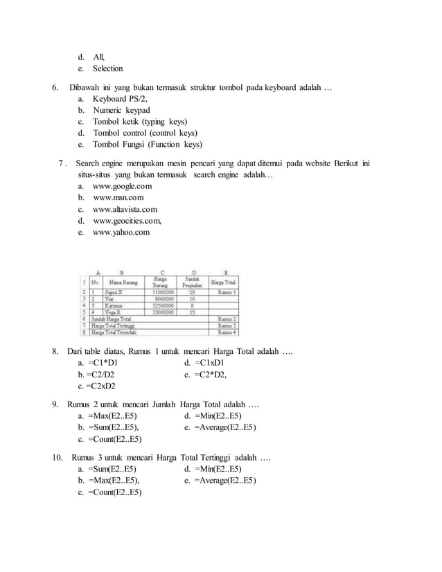 Soal ulangan akhir semester genap kelas xii kikin | PDF