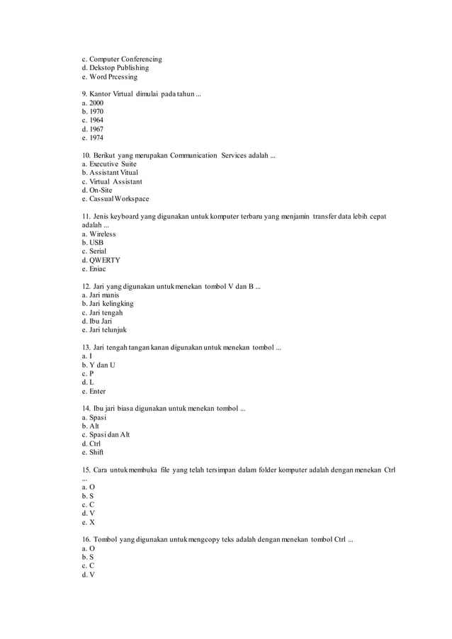 Soal ulangan akhir semester kelas x | DOCX