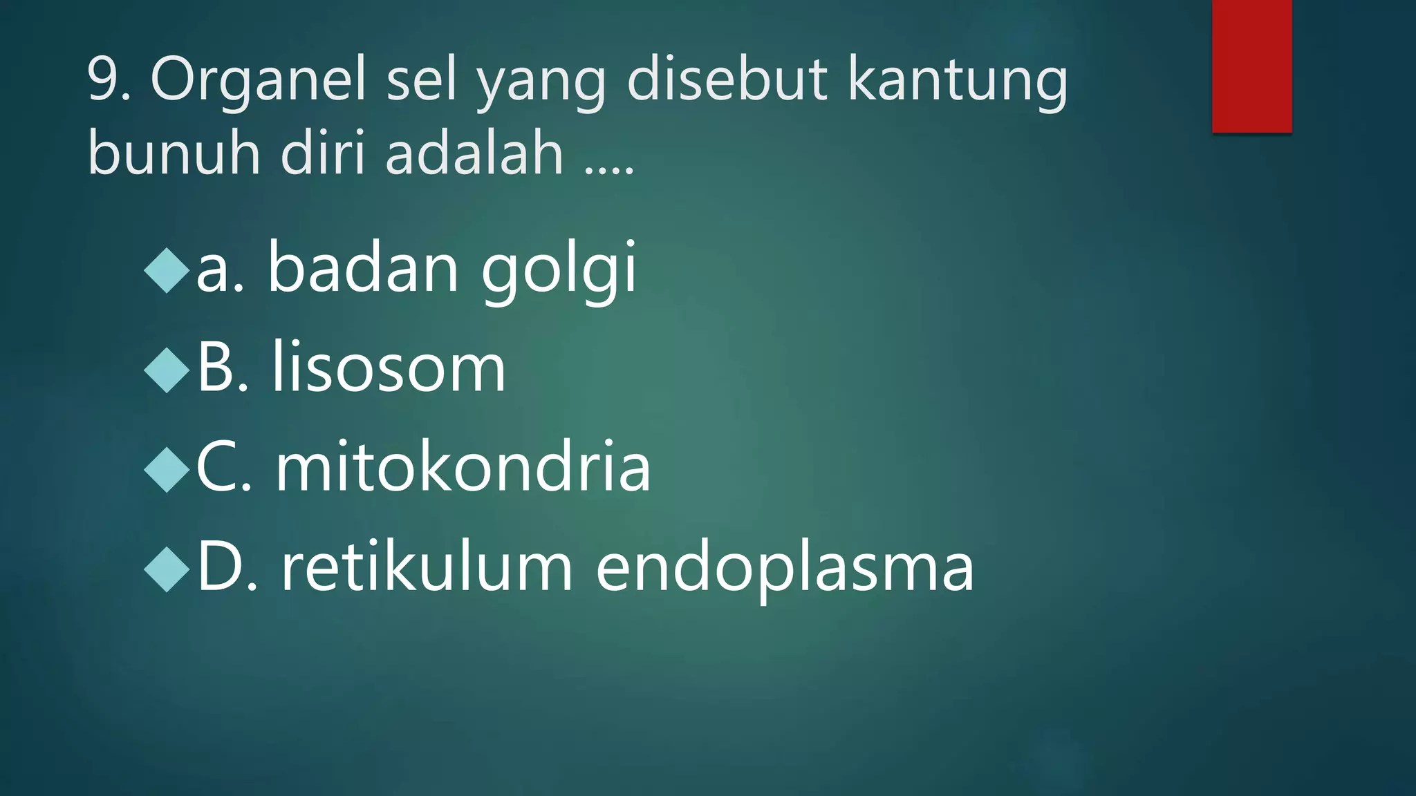 Soal ulangan harian 1 sel kelas xi mia kurikulum 2013 | PPTX