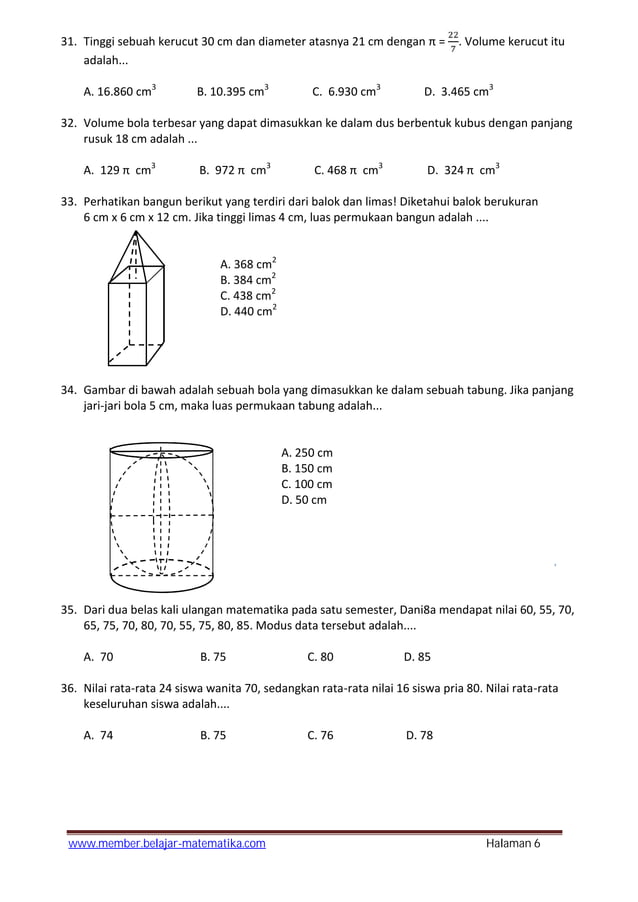 Share Soal UN MTK | PDF