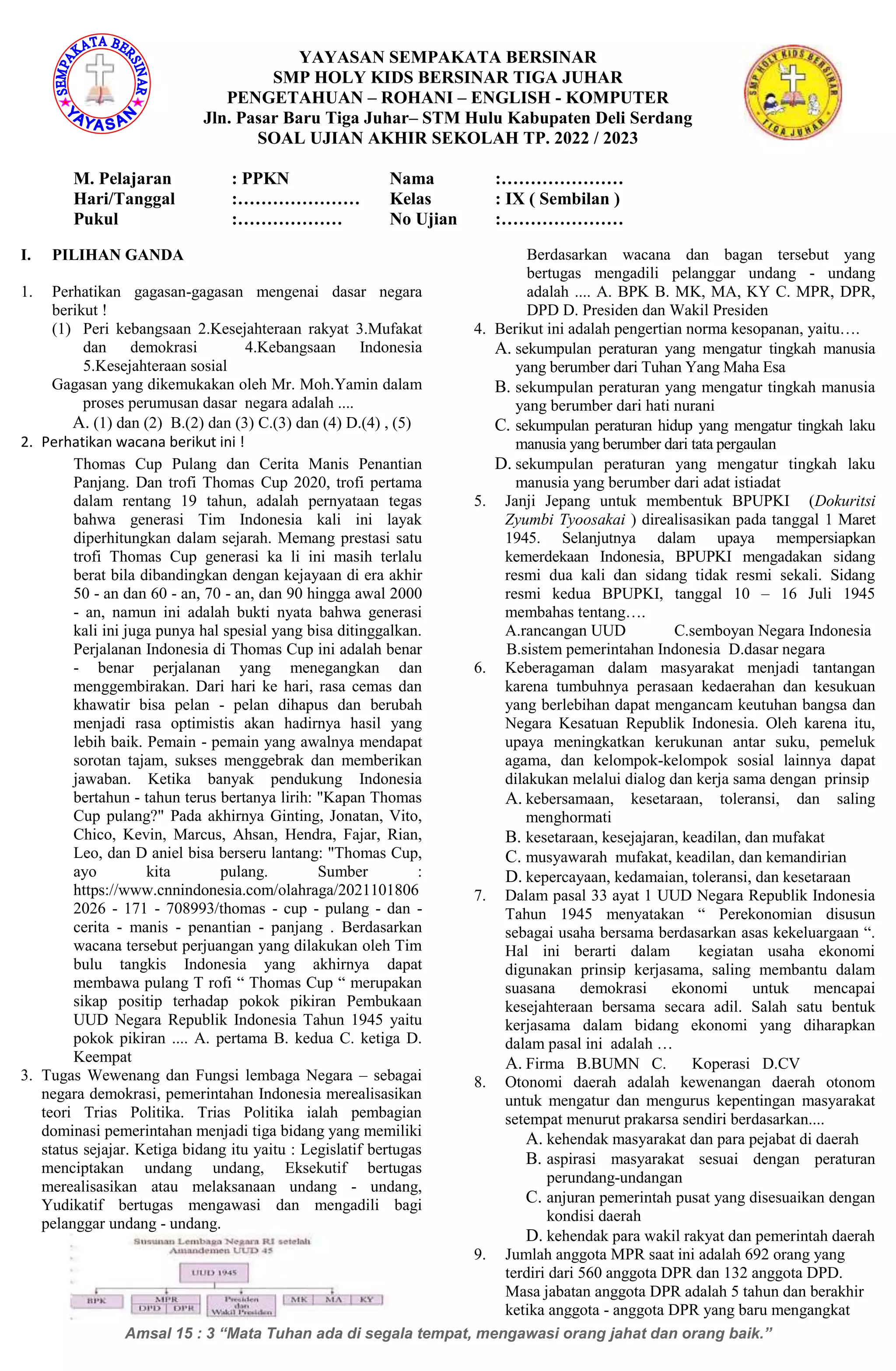 Soal US PPKn SMP 9 K13 HK TIGA JUHAR.docx