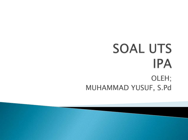 Soal uts | PPT