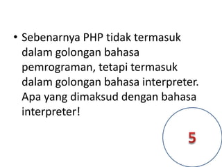 Soal uts pemrograman web | PPTX