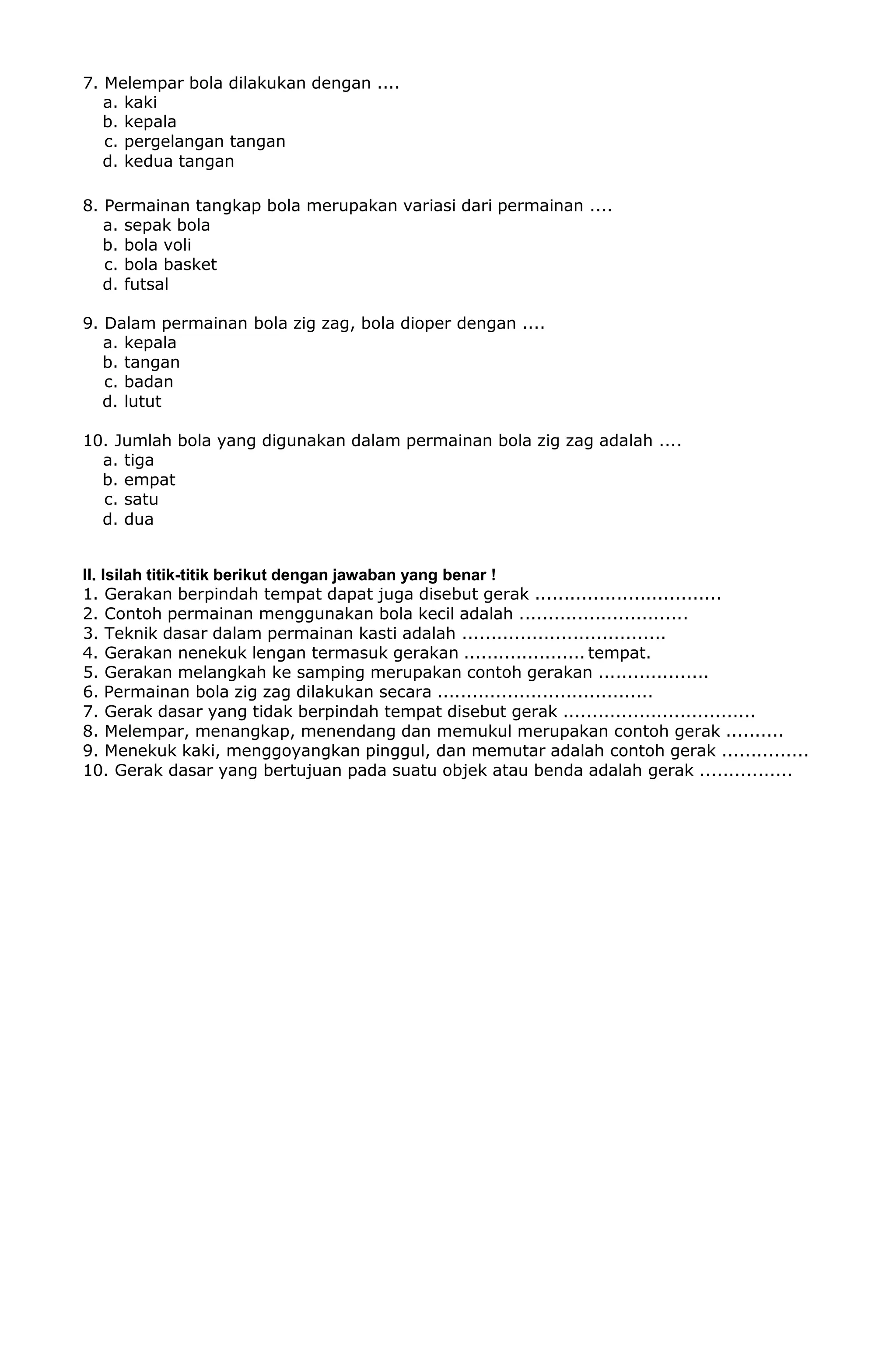 Soal UTS PTS K13 Tema 2 Kelas 4 Semester 1 PJOK.docx