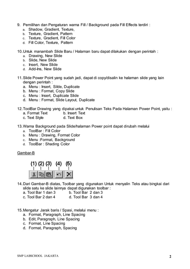 Soal-soal Latihan TIK Kelas 9 | DOC
