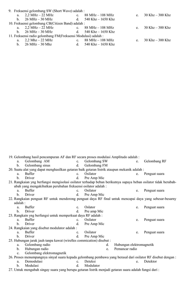 Soal uub sem ganjil 2009 2010 | DOC