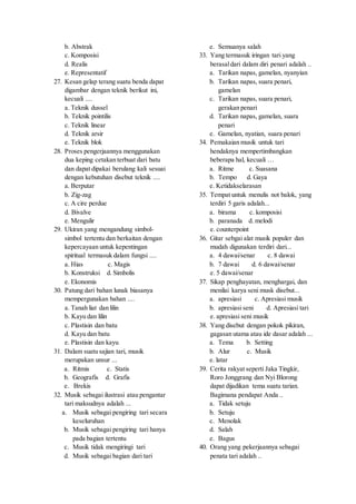 Soal xii pelayaran sbk | DOCX