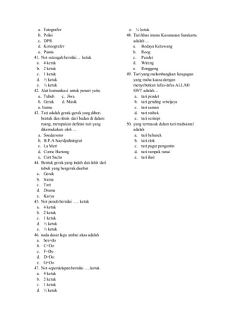 Soal xii pelayaran sbk | DOCX