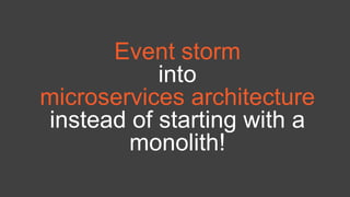 Microservices Using Event Storming | PPT