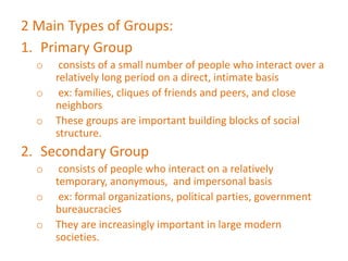 Chapter 3 - Social Structure | PPTX