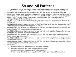 So and Mi patterns level 2 | PPTX