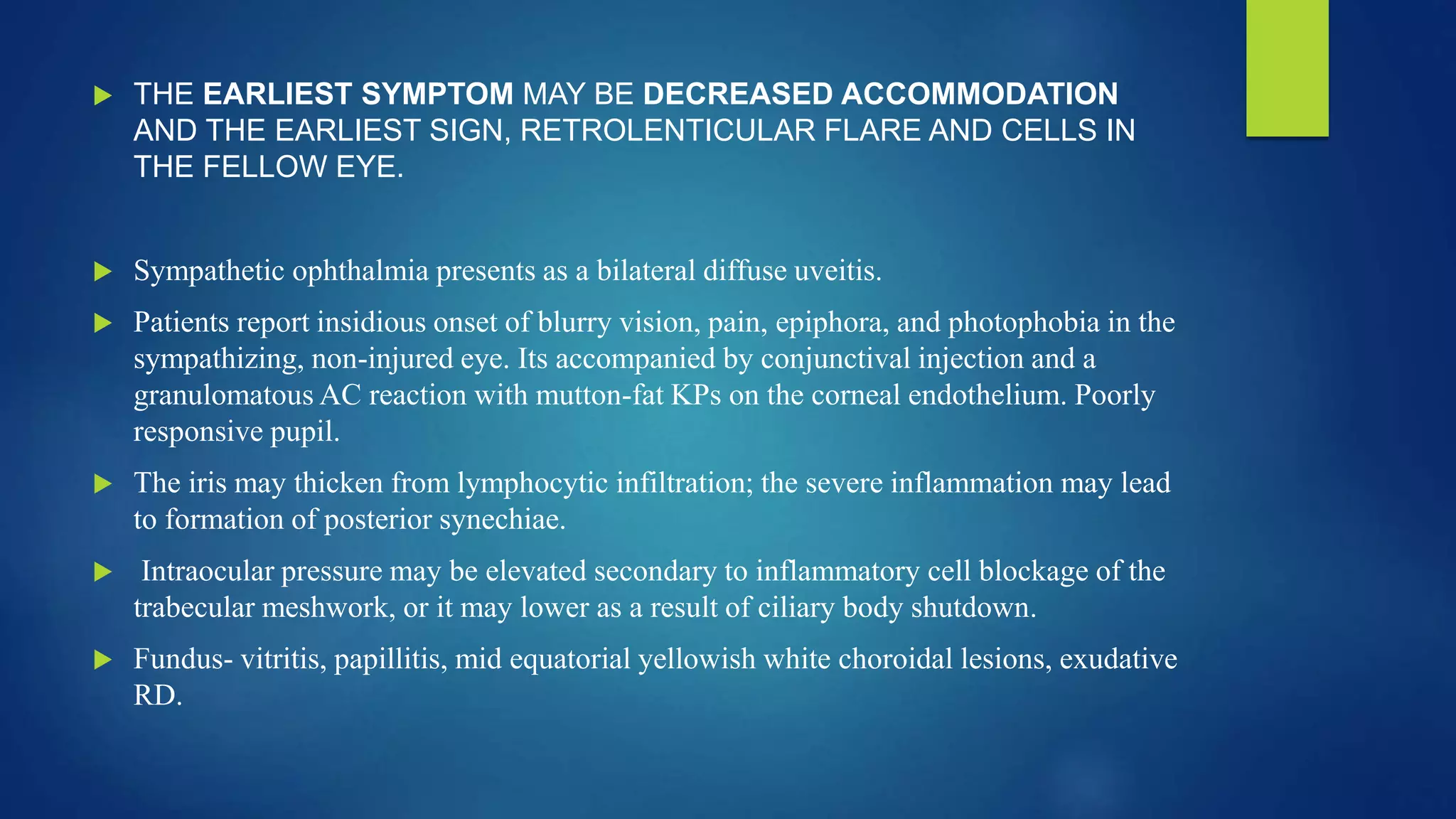 SYMPATHETIC OPHTHALMIA & VKH SYNDROME | PPTX